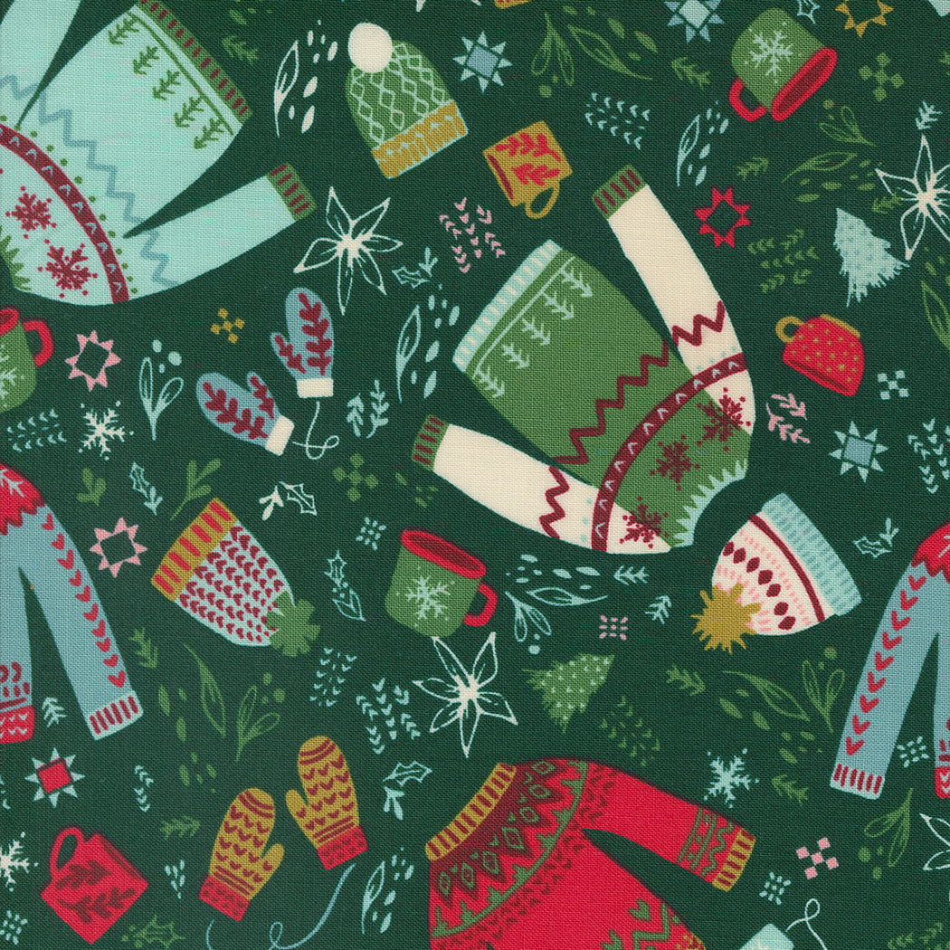 Moda Christmas Cozy Wonderland Pine Jumpers Fabric Shop Uk Stockist – A ...