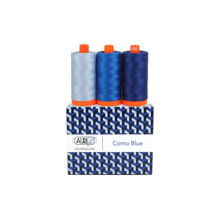 Aurifil Colour Builder 3 Pack - Como Blue – A Beautiful Thing